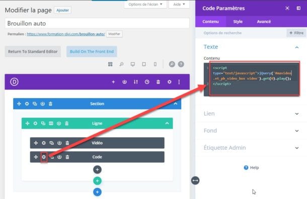 Divi video autoplay : démarrer une vidéo automatiquement